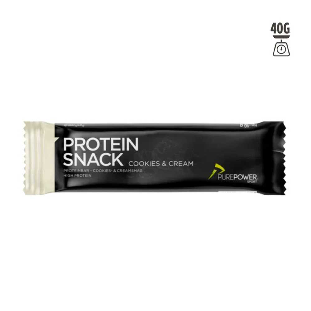 PUREPOWER Protein Snack Cookies & Cream Protein bar Cookies & Cream ...